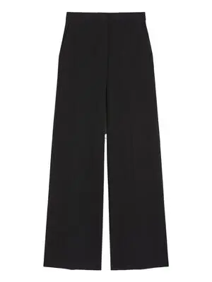 Max Mara Compact Jersey Trousers - Black