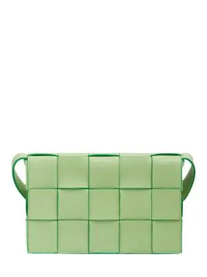 Bottega Veneta Bottega Veneta Cassette Crossbody Bag Light Green/parrot Green