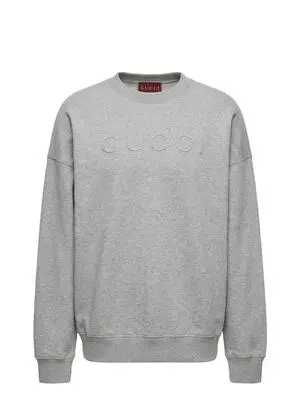 Gucci Embossed Logo Crewneck Sweatshirt - Gray