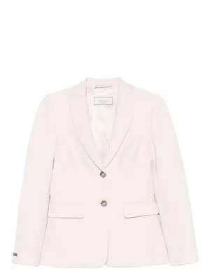 Peserico Single-breasted Suit Jacket - White