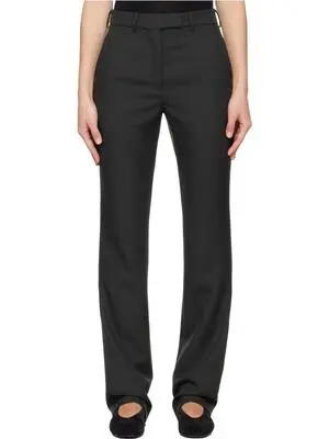 RIER Wool Belt Loop Casual Pants - Green