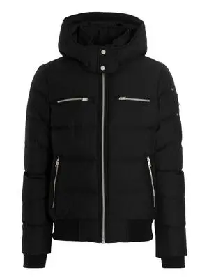 Moose Knuckles Cloud Shearling Bomber Jacket - Black