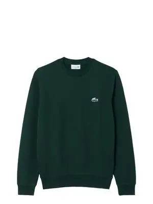 Lacoste Lacoste Embroidered Crocodile Landscape Fleece Sweatshirt Black