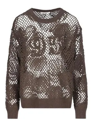 Max Mara Crew Neck Sweater - Dark Brown