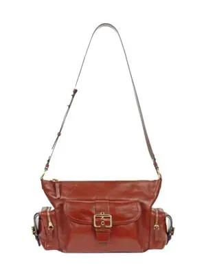 Chloé Camera Leather Crossbody Bag - Red