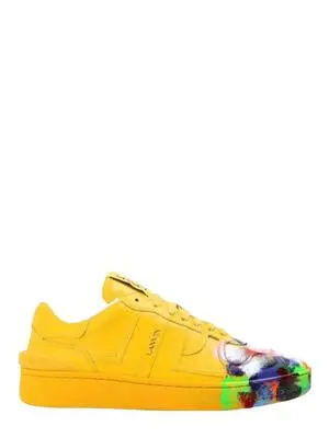 LANVIN Clay Painted-toe Sneakers - Yellow