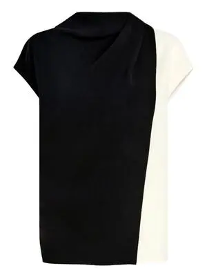 Proenza Schouler Elsa Drape-detail Blouse - Black