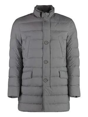 Herno Single-breasted Padded Coat - Gray