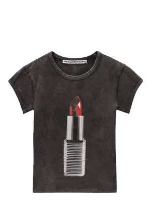Alexander Wang Lipstick Print Baby T-shirt - Black