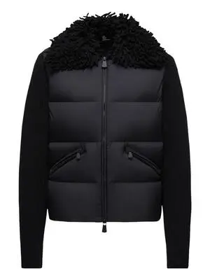 MONCLER Moncler Grenoble Padded Zip-Up Cardigan With Fur Trim