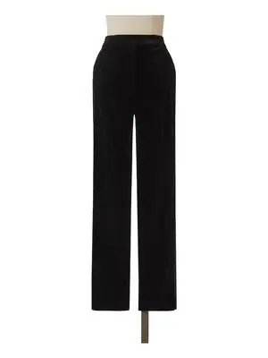 Max Mara Velvet-texture Side-stripe Tailored Trousers - Black