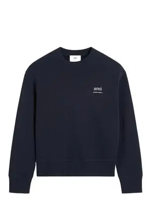 Ami Logo Sweatshirt - Navy Blue