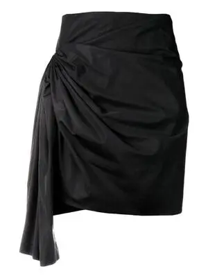 Givenchy Draped Pleated Skirt - Black