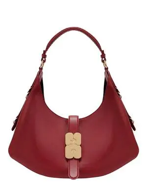 GANNI Ganni Logo Plaque Shoulder Bag Red