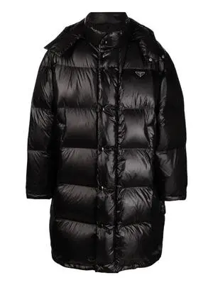 Prada Re-nylon Padded Down Coat - Black