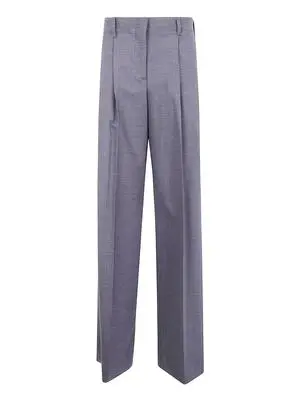 P.a.r.o.s.h Pleated Wool Trousers - Gray