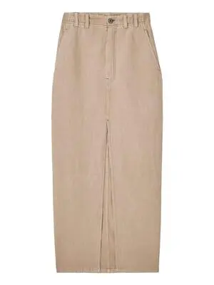 BRUNELLO CUCINELLI Brunello Cucinelli Logo Patch High-Waisted Skirt