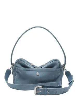 Acne Studios Camero Party Zip Shoulder Bag - Denim Blue