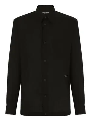 DOLCE & GABBANA Hawaiian Long-sleeve Linen Shirt