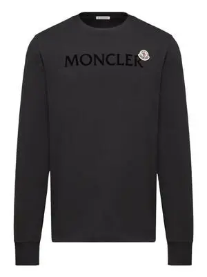 Moncler Moncler Logo Detail Crewneck Sweatshirt Black