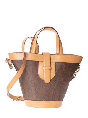 Etro Logo Shoulder Bag - Brown