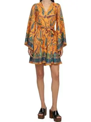 Etro Paisley Tie-waist Silk Dress - Multicolor