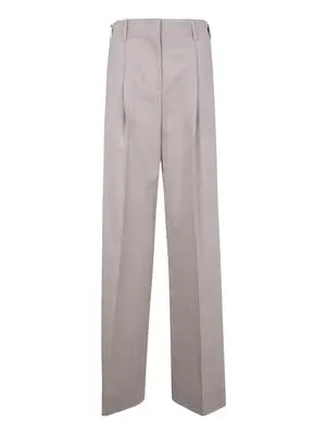 P.a.r.o.s.h Pleated Wool Trousers - Gray