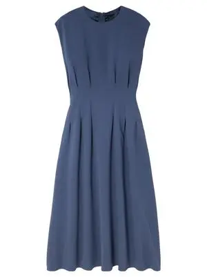 JOSEPH Pleated Midi Dress - Blue