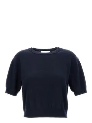 LISA YANG Ribbed Crewneck T-shirt - Black