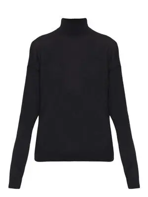 Saint Laurent Knitted Turtleneck Jumper - Black