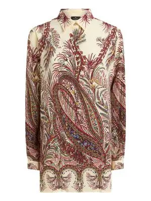 Etro Long Sleeve Printed Shirt - Multi-color