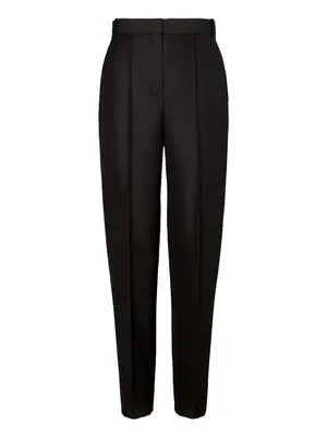 Tory Burch High-waist Tapered Tailored Trousers - Black