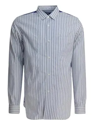 Junya Watanabe Striped Long-sleeved Shirt - Gray