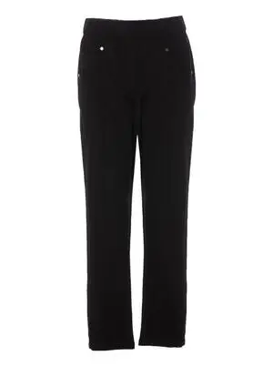 Brunello Cucinelli High Waist Straight Leg Trousers - Black