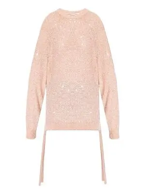 Stella McCartney Sequined Long-sleeve Jumper - Nude