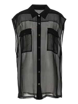 Rick Owens Jumbo Shirt - Black