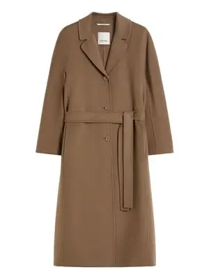 Max Mara Max Mara Flared Coat Hazelnut Brown