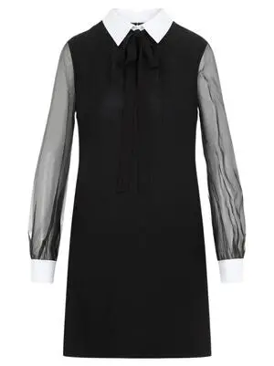 Valentino Garavani Long-sleeved Mini Dress - Black