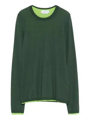 Gabriela Hearst Long-sleeved Crew Neck Sweater - Green