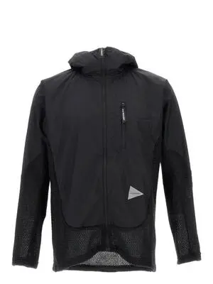 AND WANDER Alpha Direct Full Zip Hoodie - Black