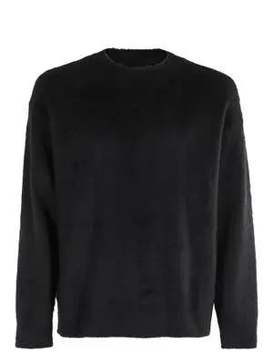 ROBERTO COLLINA Crew Neck Long Sleeve Sweater - Black