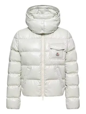 Moncler Andro Short Down Jacket With Hood - Light Green