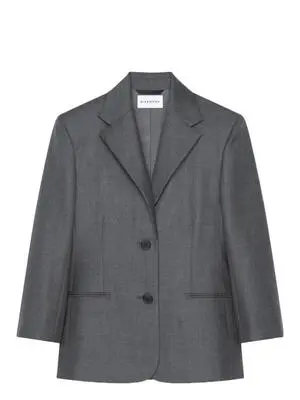 Givenchy Givenchy Single-Breasted Blazer Gray Mixture