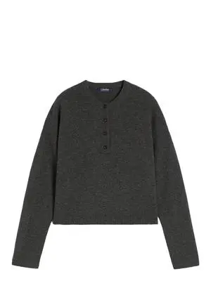 Max Mara London Crewneck Knitted Jumper - Medium Gray
