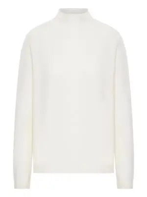MAX MARA High-Neck Ribbed Knit Sweater