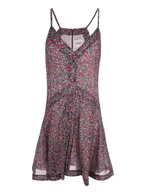 Isabel Marant Étoile Sleeveless Floral Print V-neck Top - Multicolor