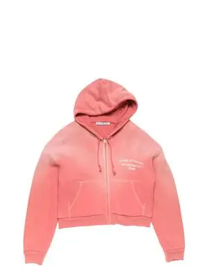 Acne Studios Airbrushed Zip Hoodie - Red