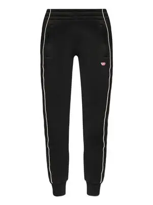 DIESEL® Jogging Trousers With Piping Detail - Black