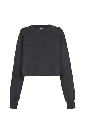 Balmain Couture Embroidered Sweatshirt - Grey