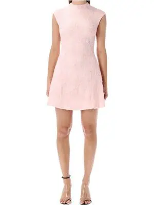 ROTATE BY BIRGER CHRISTENSEN Sleeveless Floral Pattern Dress - Nude